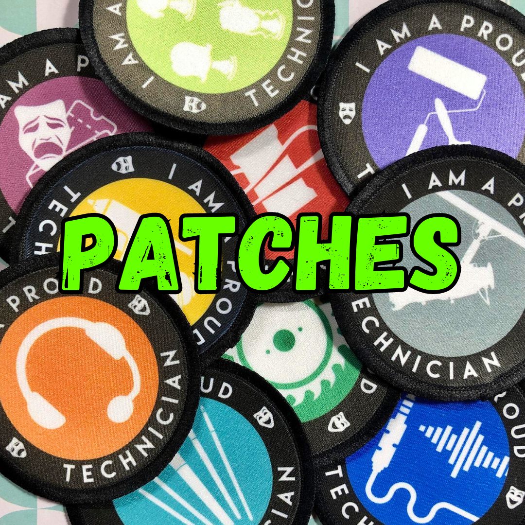 Theatre Patches for Tech and Stage Managers | Shop Now – Mighty With ...