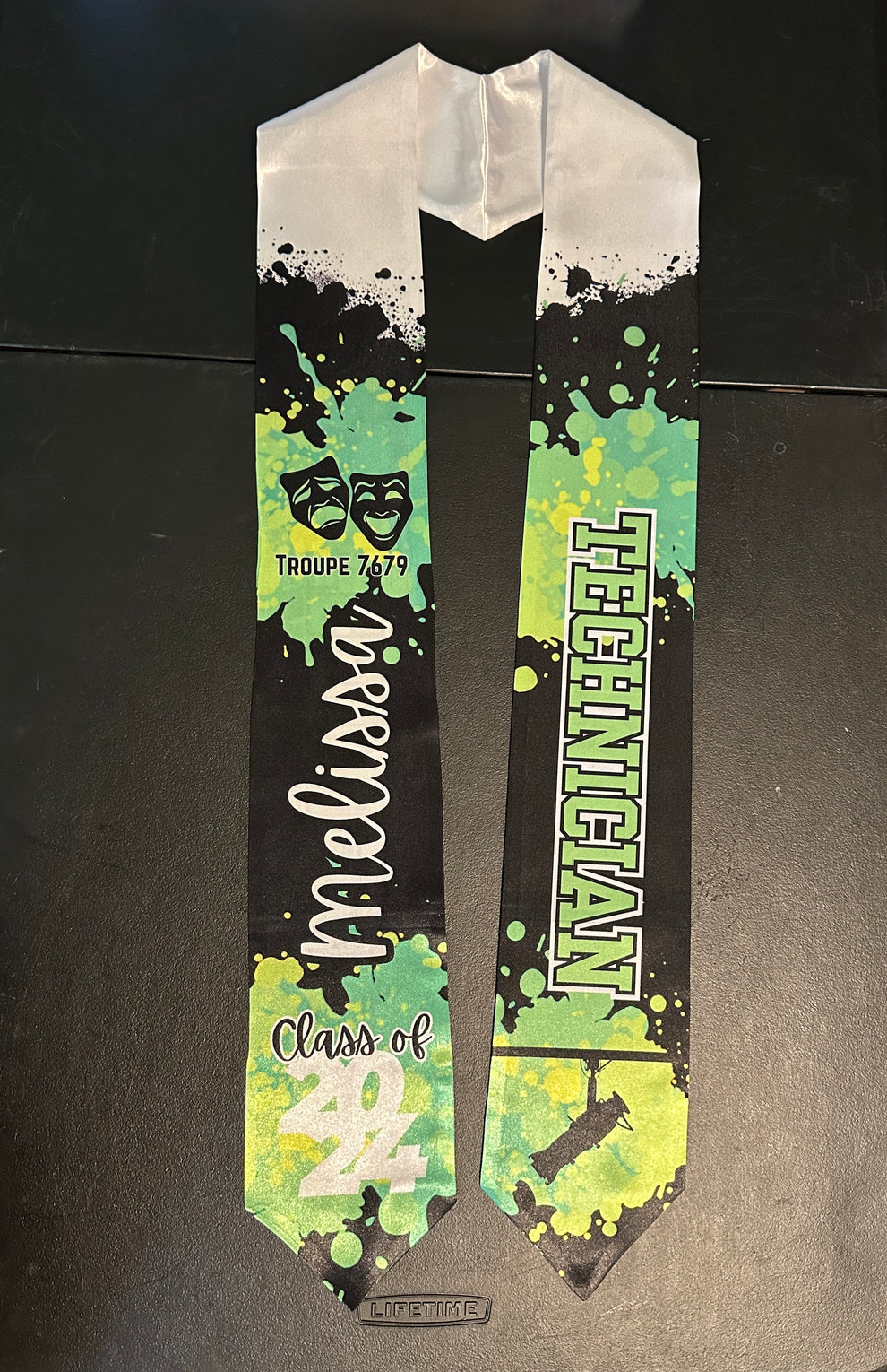 Theatre Graduation Stole - CLICK TO PERSONALIZE – Mighty With All Trades